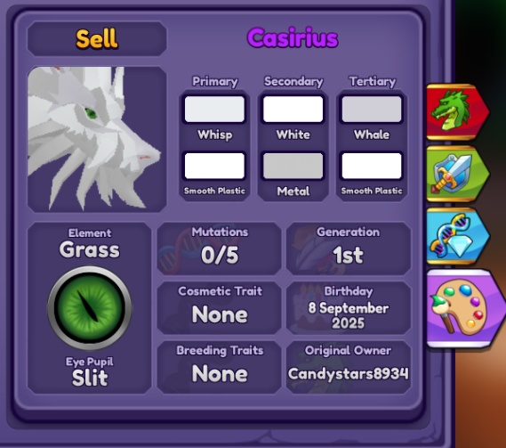 Casirius - Roblox Dragon Adventures Trade | Traderie