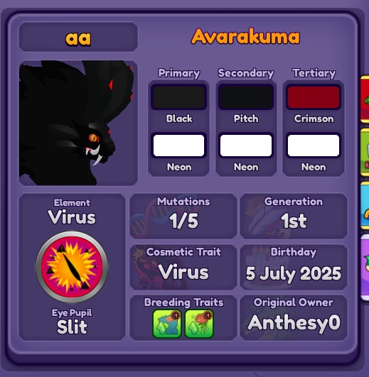 Avarakuma - Roblox Dragon Adventures Trade | Traderie