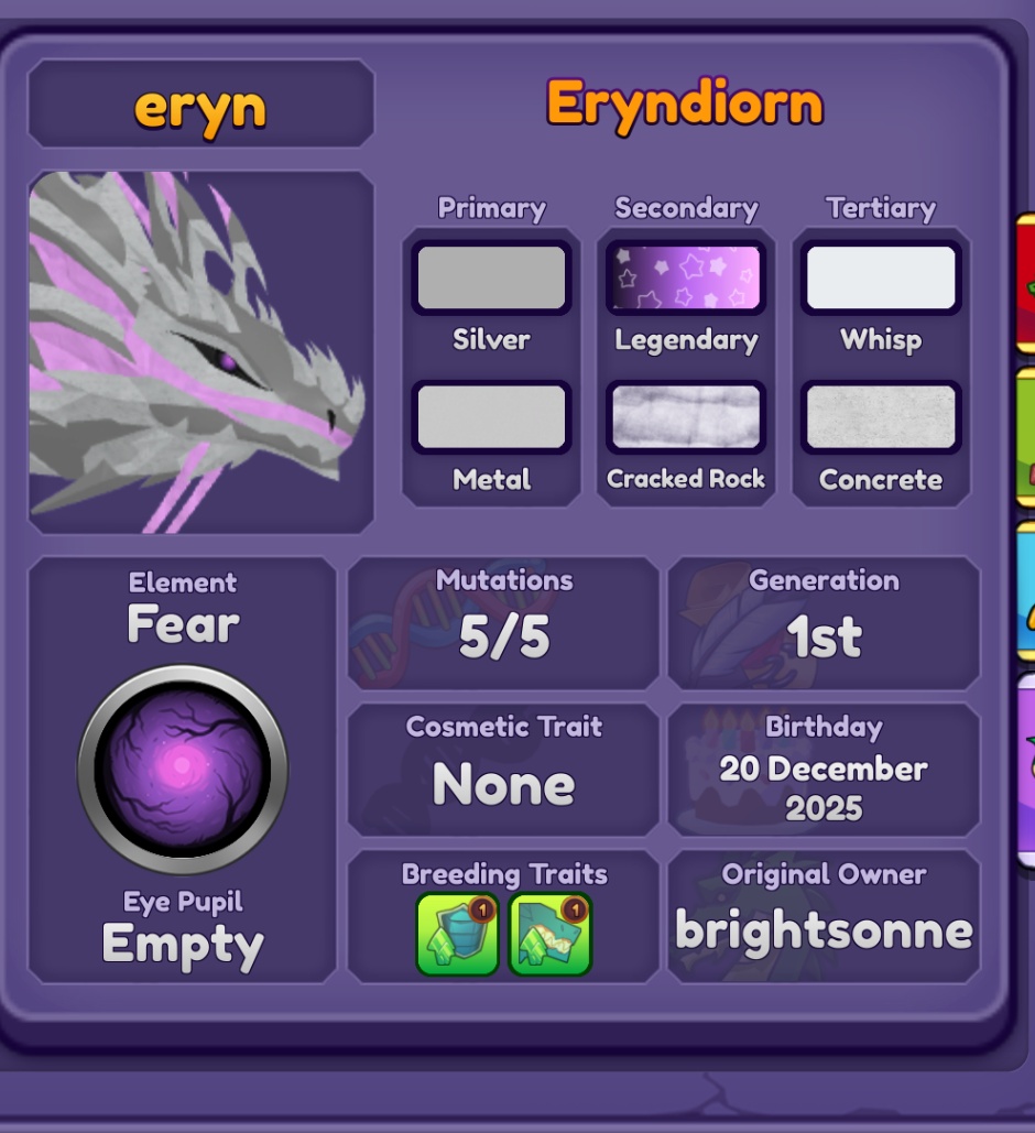 Eryndiorn - Roblox Dragon Adventures Trade | Traderie
