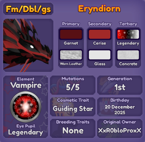 Eryndiorn - Roblox Dragon Adventures Trade | Traderie