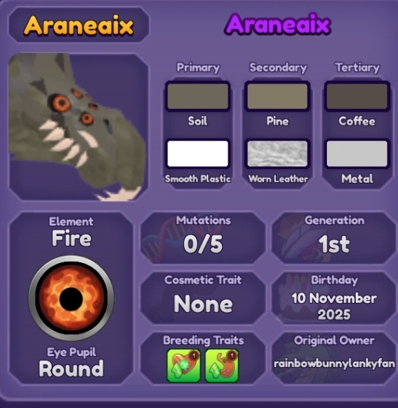 Araneaix - Roblox Dragon Adventures Trade | Traderie
