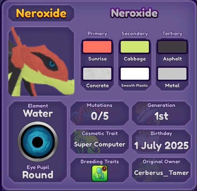 Neroxide - Roblox Dragon Adventures Trade | Traderie