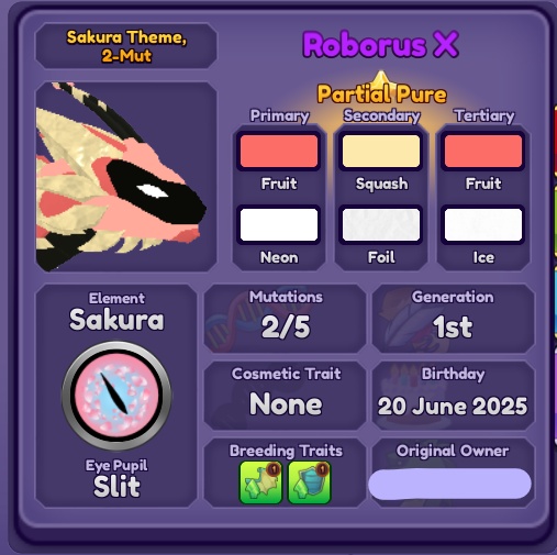Roborus X - Roblox Dragon Adventures Trade | Traderie