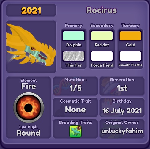 Rocirus - Roblox Dragon Adventures Trade | Traderie