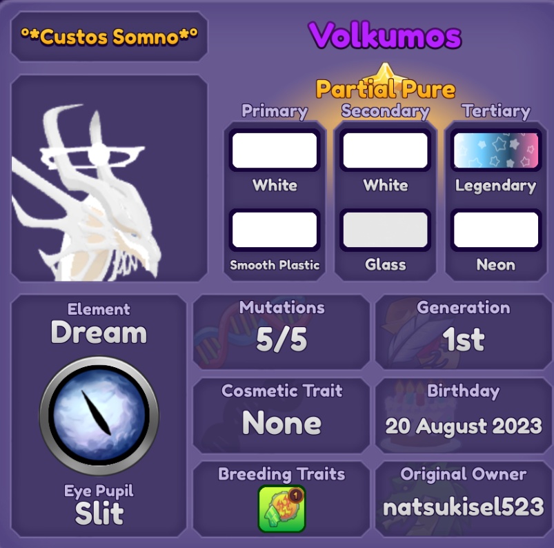 Volkumos - Roblox Dragon Adventures Trade | Traderie