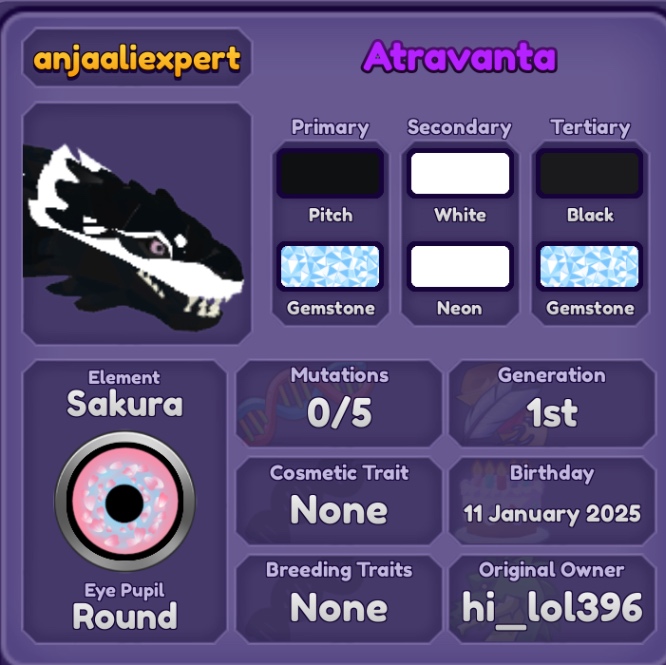 Atravanta - Roblox Dragon Adventures Trade | Traderie