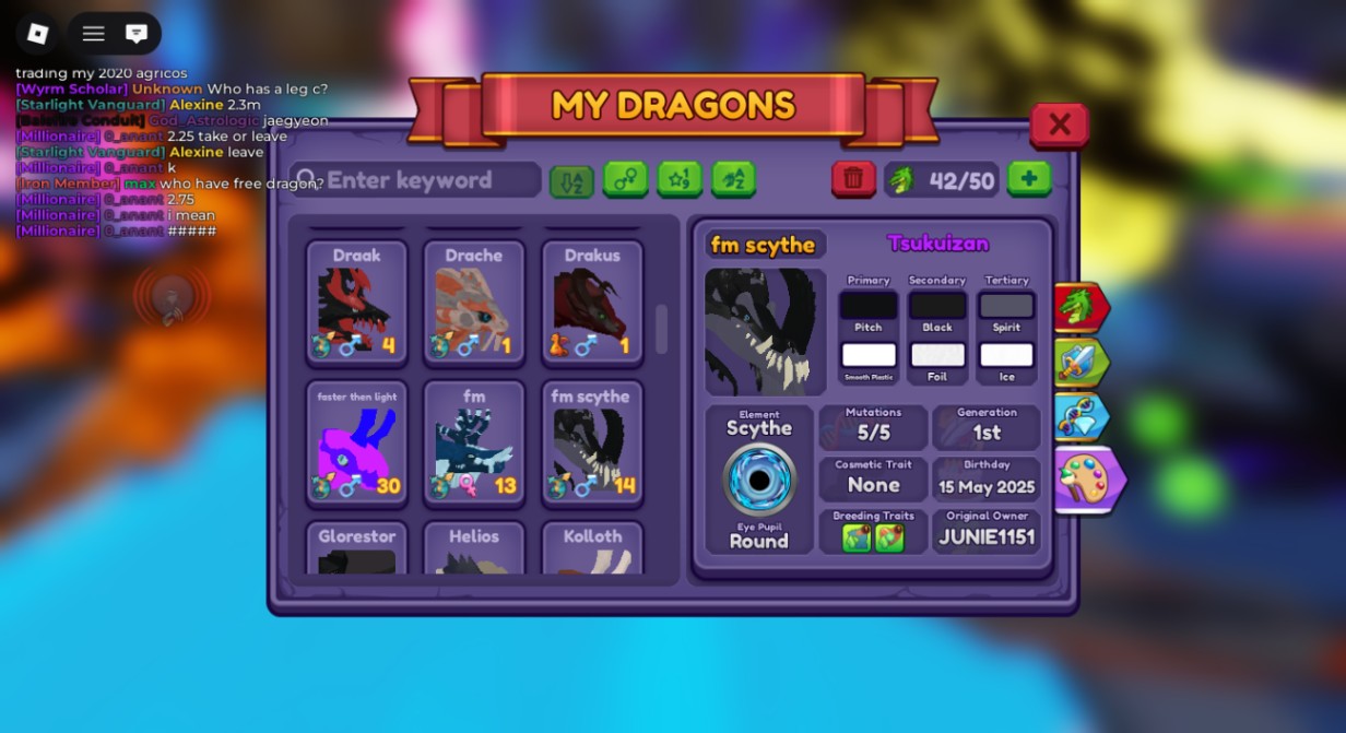 Tsukuizan - Roblox Dragon Adventures Trade | Traderie