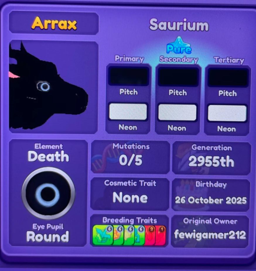Saurium - Roblox Dragon Adventures Trade | Traderie