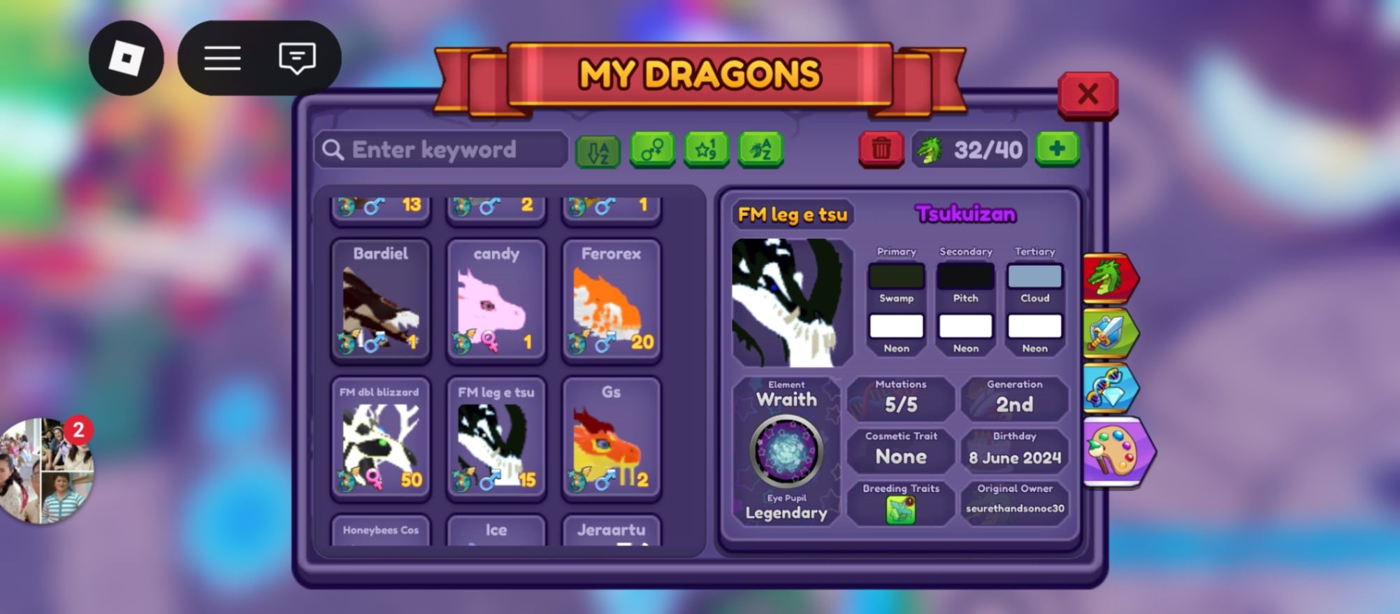 Tsukuizan - Roblox Dragon Adventures Trade | Traderie