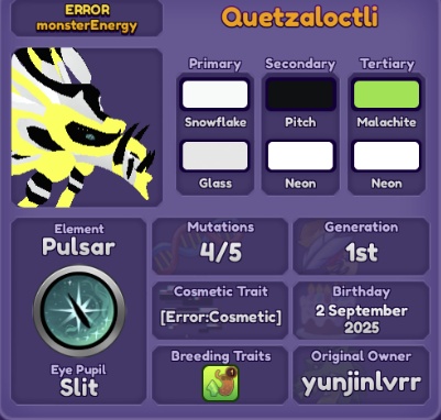 Quetzaloctli - Roblox Dragon Adventures Trade | Traderie