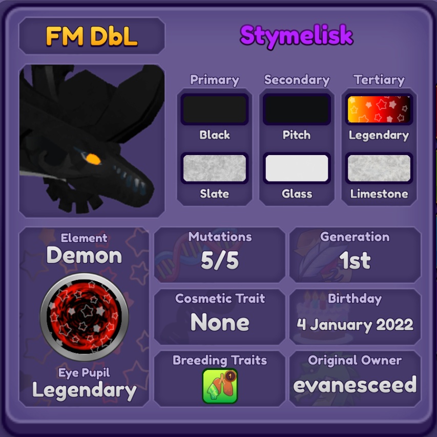 Stymelisk - Roblox Dragon Adventures Trade | Traderie