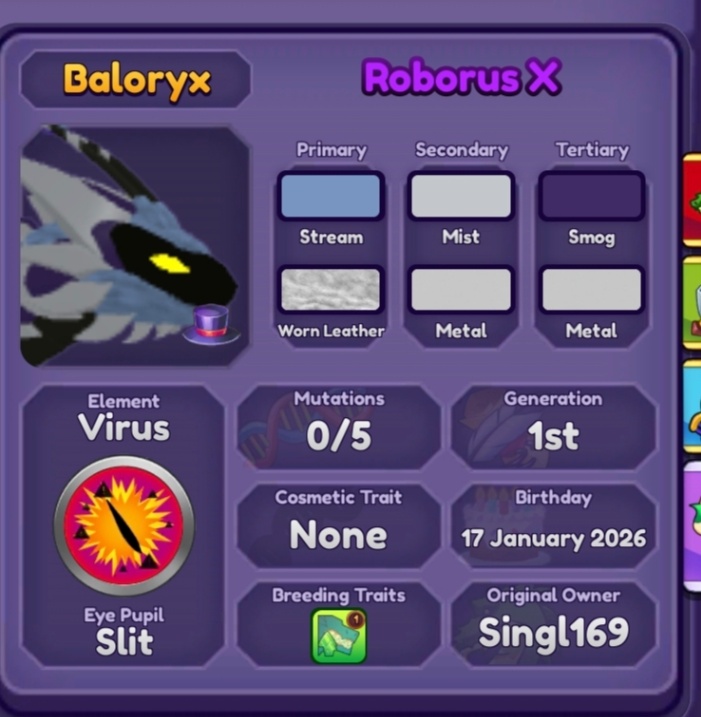 Roborus X - Roblox Dragon Adventures Trade | Traderie