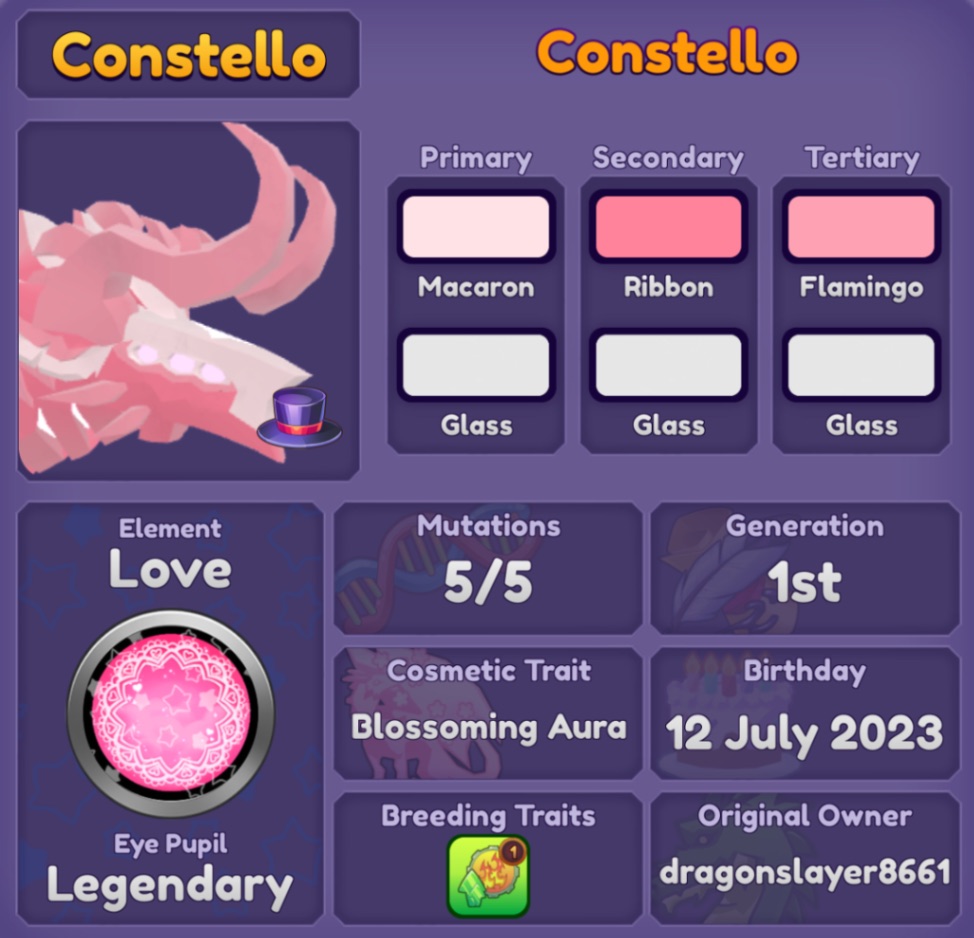 Constello - Roblox Dragon Adventures Trade | Traderie