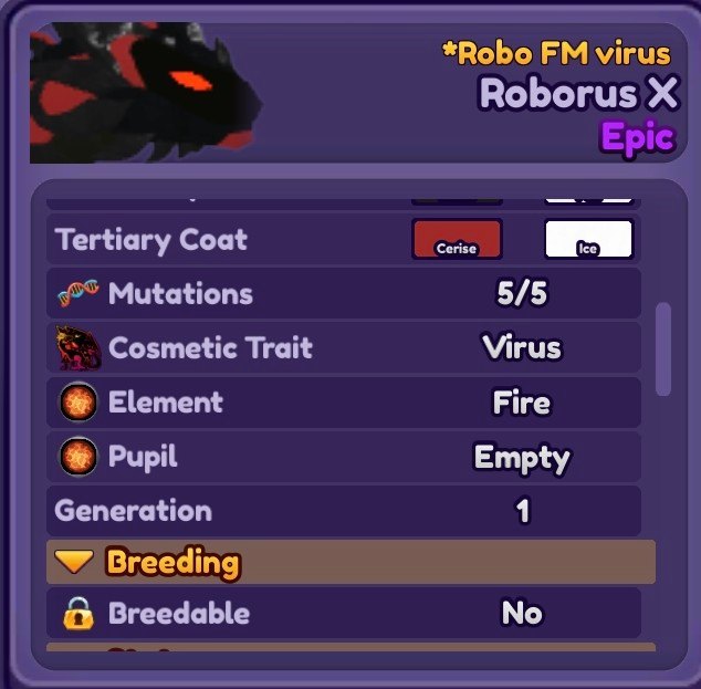 Roborus X - Roblox Dragon Adventures Trade | Traderie