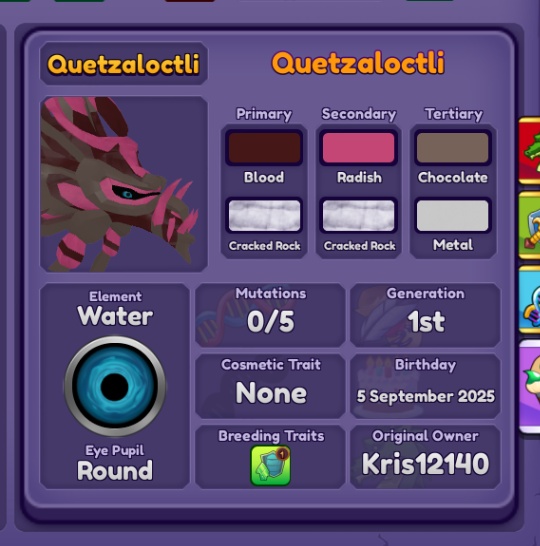 Quetzaloctli - Roblox Dragon Adventures Trade | Traderie