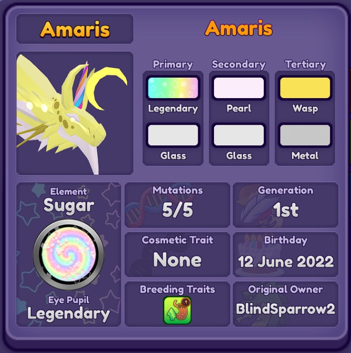 Amaris - Roblox Dragon Adventures Trade | Traderie