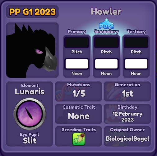 Howler - Roblox Dragon Adventures Trade | Traderie