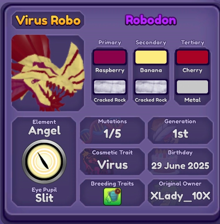 Robodon - Roblox Dragon Adventures Trade | Traderie