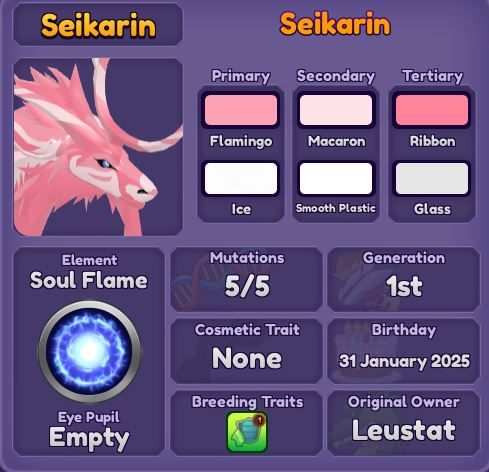 Seikarin - Roblox Dragon Adventures Trade | Traderie