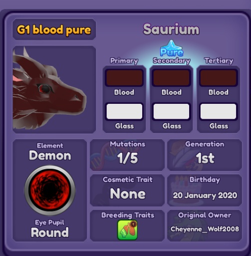 Saurium - Roblox Dragon Adventures Trade | Traderie