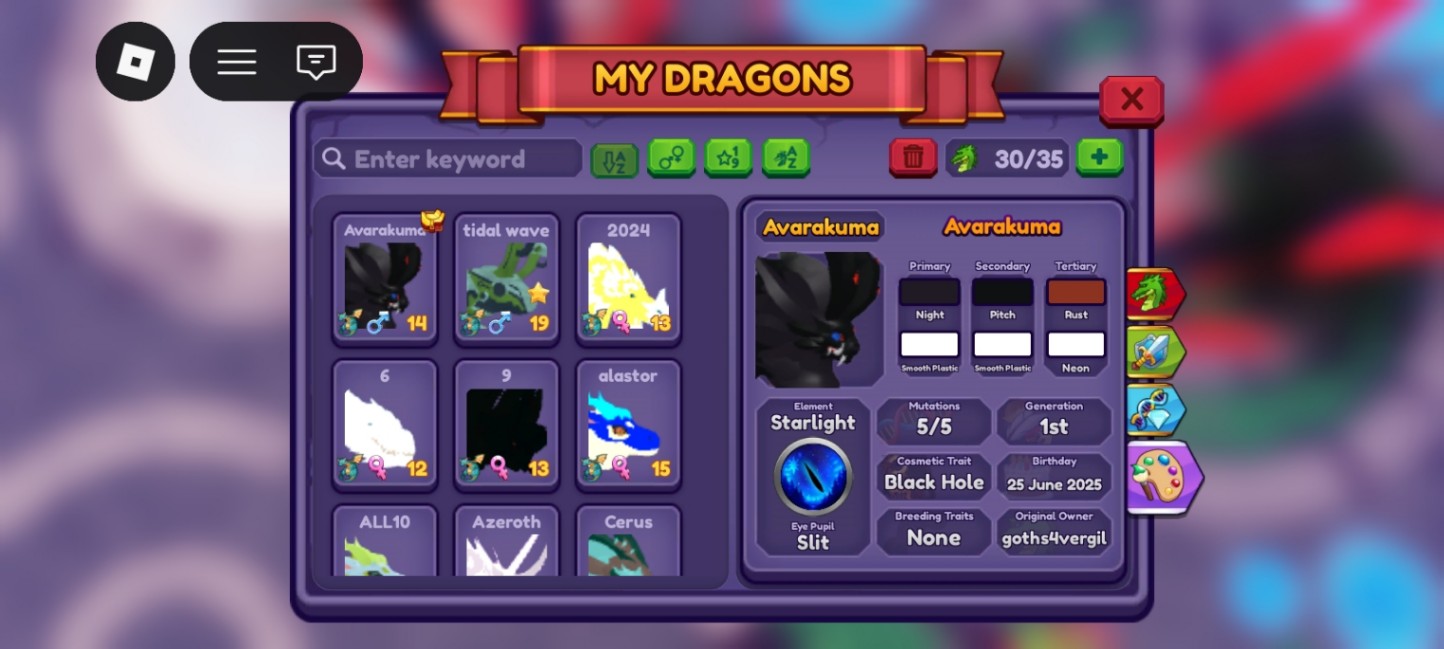 Avarakuma - Roblox Dragon Adventures Trade | Traderie