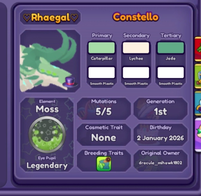 Constello - Roblox Dragon Adventures Trade | Traderie