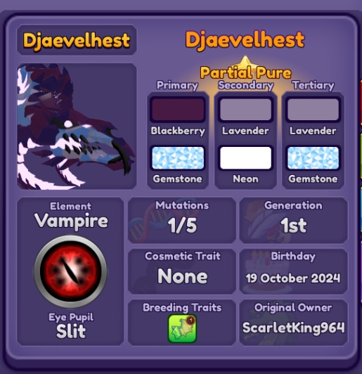 Djaevelhest - Roblox Dragon Adventures Trade | Traderie