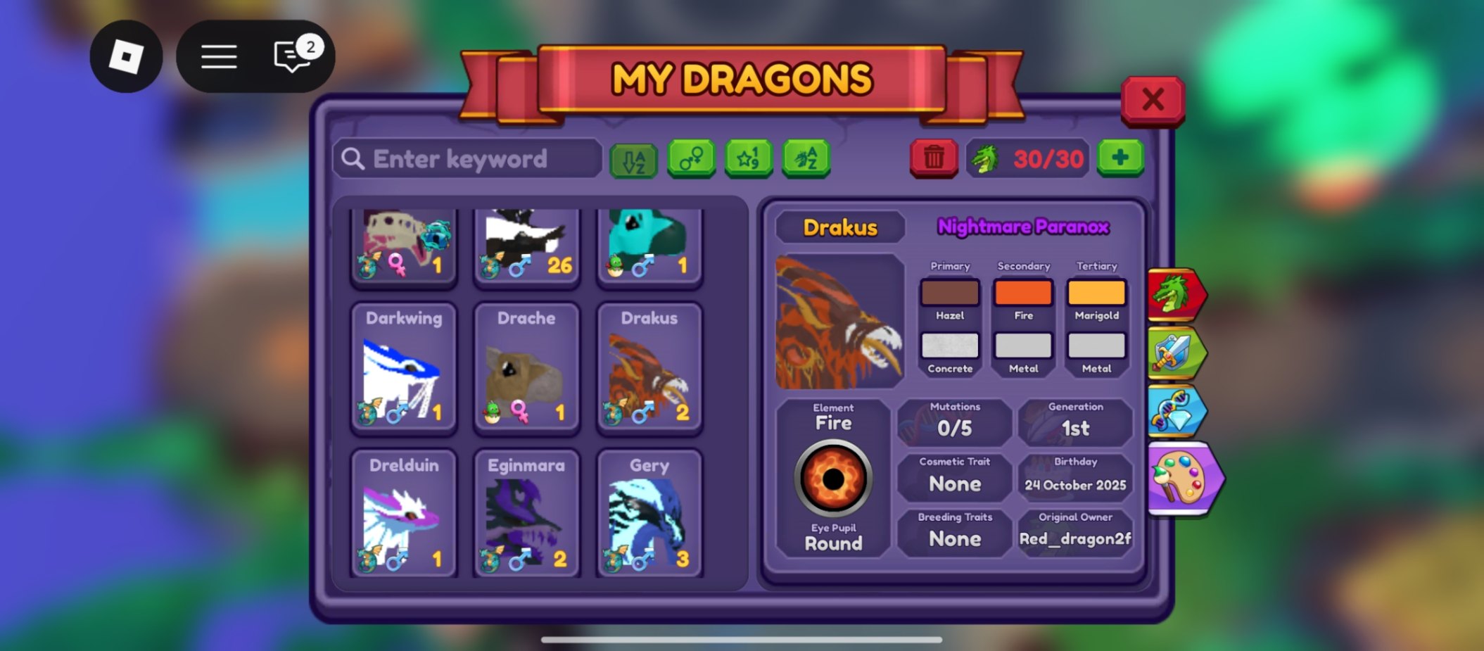 Nightmare Paranox - Roblox Dragon Adventures Trade | Traderie