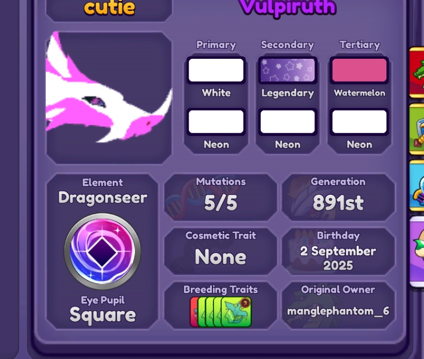 Vulpiruth - Roblox Dragon Adventures Trade | Traderie