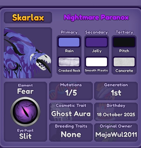 Nightmare Paranox - Roblox Dragon Adventures Trade | Traderie