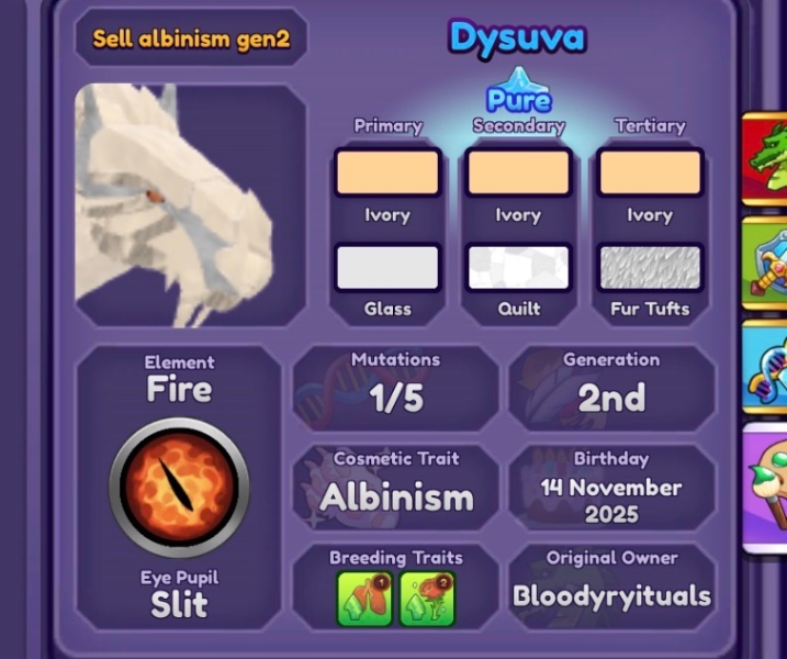 Dysuva - Roblox Dragon Adventures Trade | Traderie