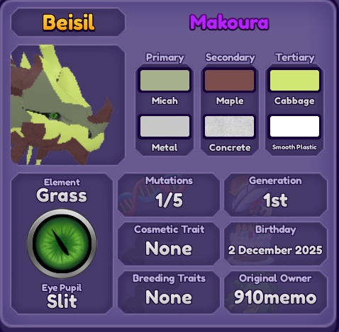 Makoura - Roblox Dragon Adventures Trade | Traderie