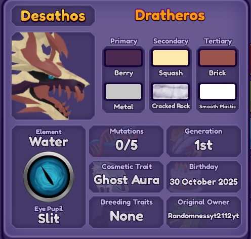 Dratheros - Roblox Dragon Adventures Trade | Traderie