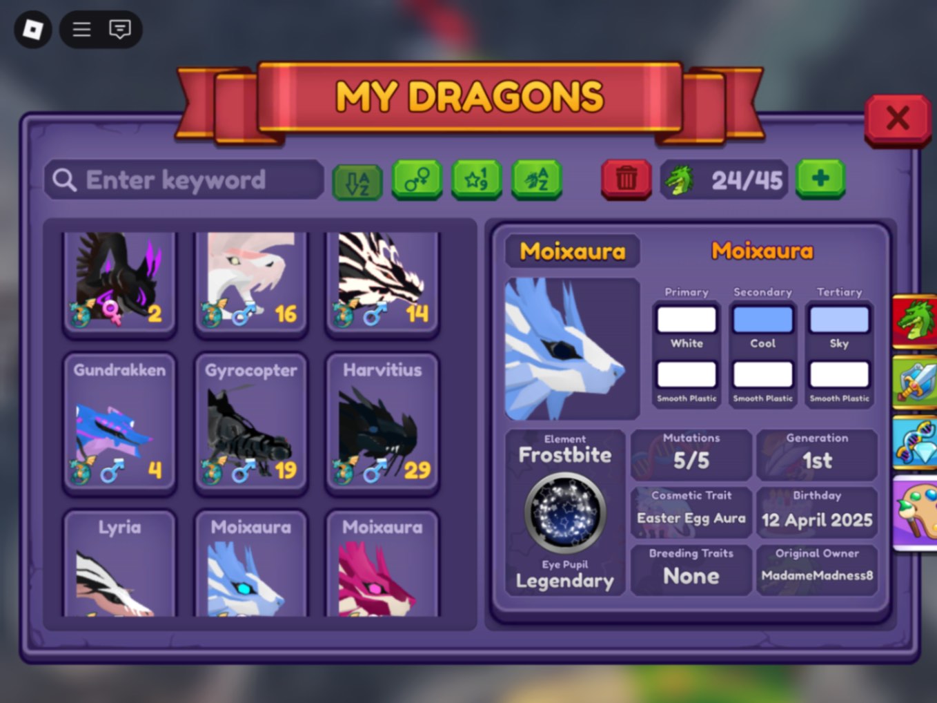 Moixaura - Roblox Dragon Adventures Trade | Traderie