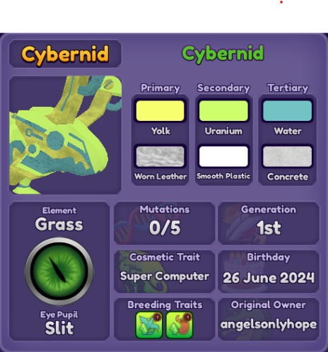 Cybernid - Roblox Dragon Adventures Trade | Traderie