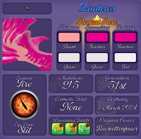Zinthros - Roblox Dragon Adventures Trade | Traderie