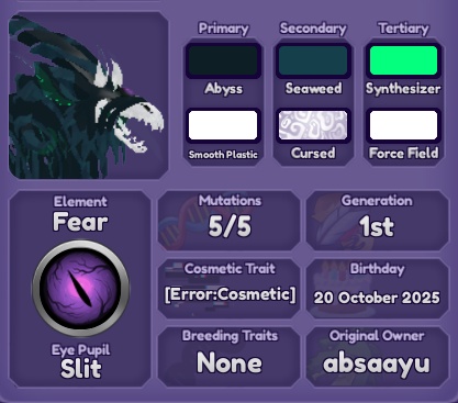 Nightmare Paranox - Roblox Dragon Adventures Trade | Traderie