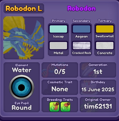 Robodon - Roblox Dragon Adventures Trade | Traderie