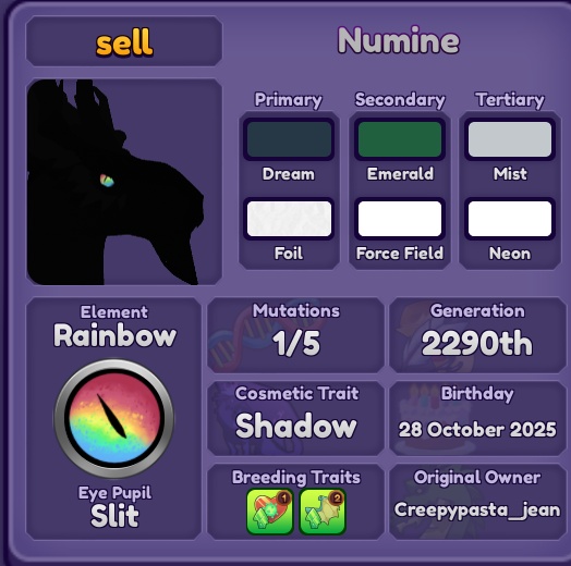 Numine - Roblox Dragon Adventures Trade | Traderie