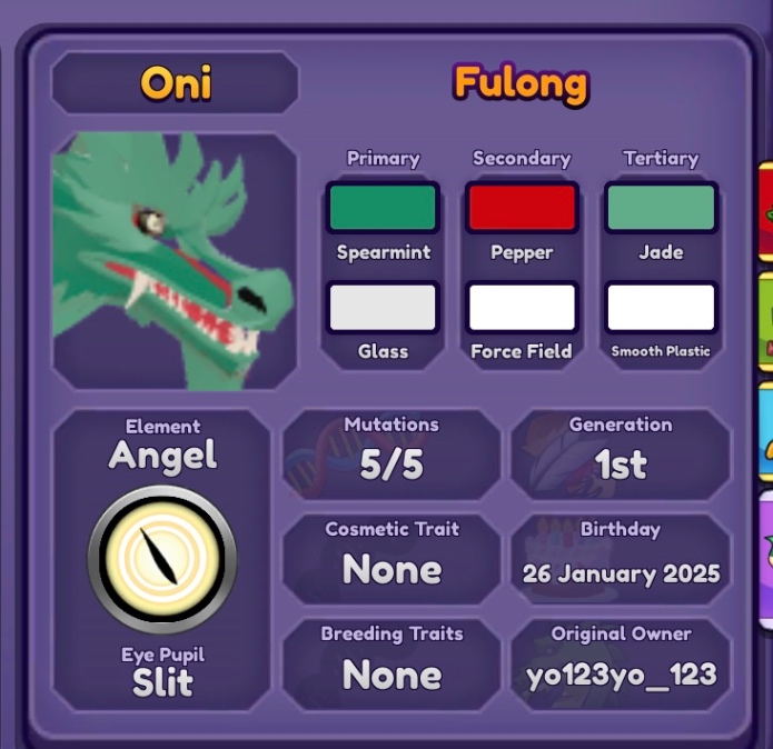 Fulong - Roblox Dragon Adventures Trade | Traderie
