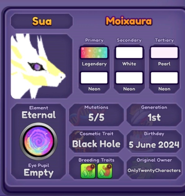 Moixaura - Roblox Dragon Adventures Trade | Traderie