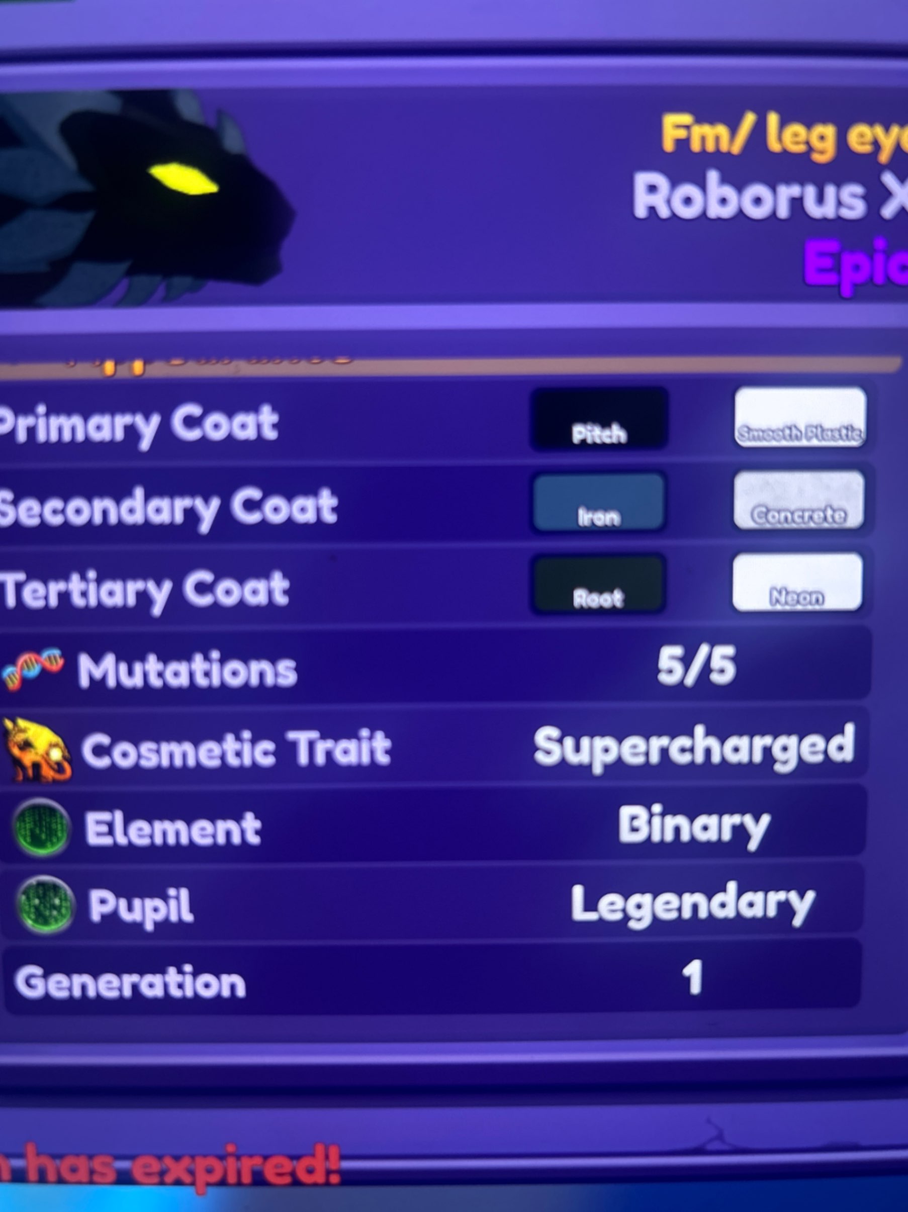 Roborus X - Roblox Dragon Adventures Trade | Traderie