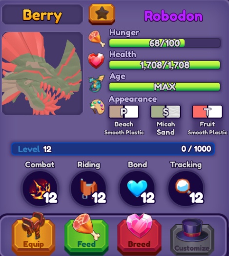 Robodon - Roblox Dragon Adventures Trade | Traderie