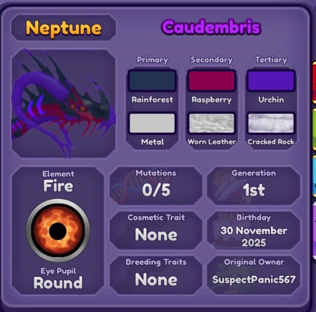 Caudembris - Roblox Dragon Adventures Trade | Traderie