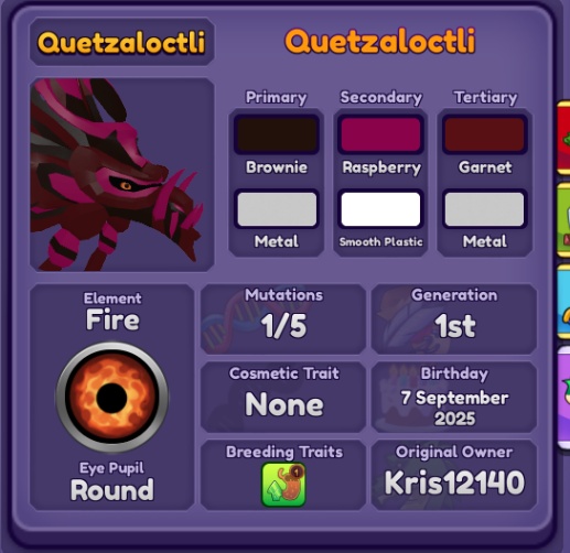 Quetzaloctli - Roblox Dragon Adventures Trade | Traderie