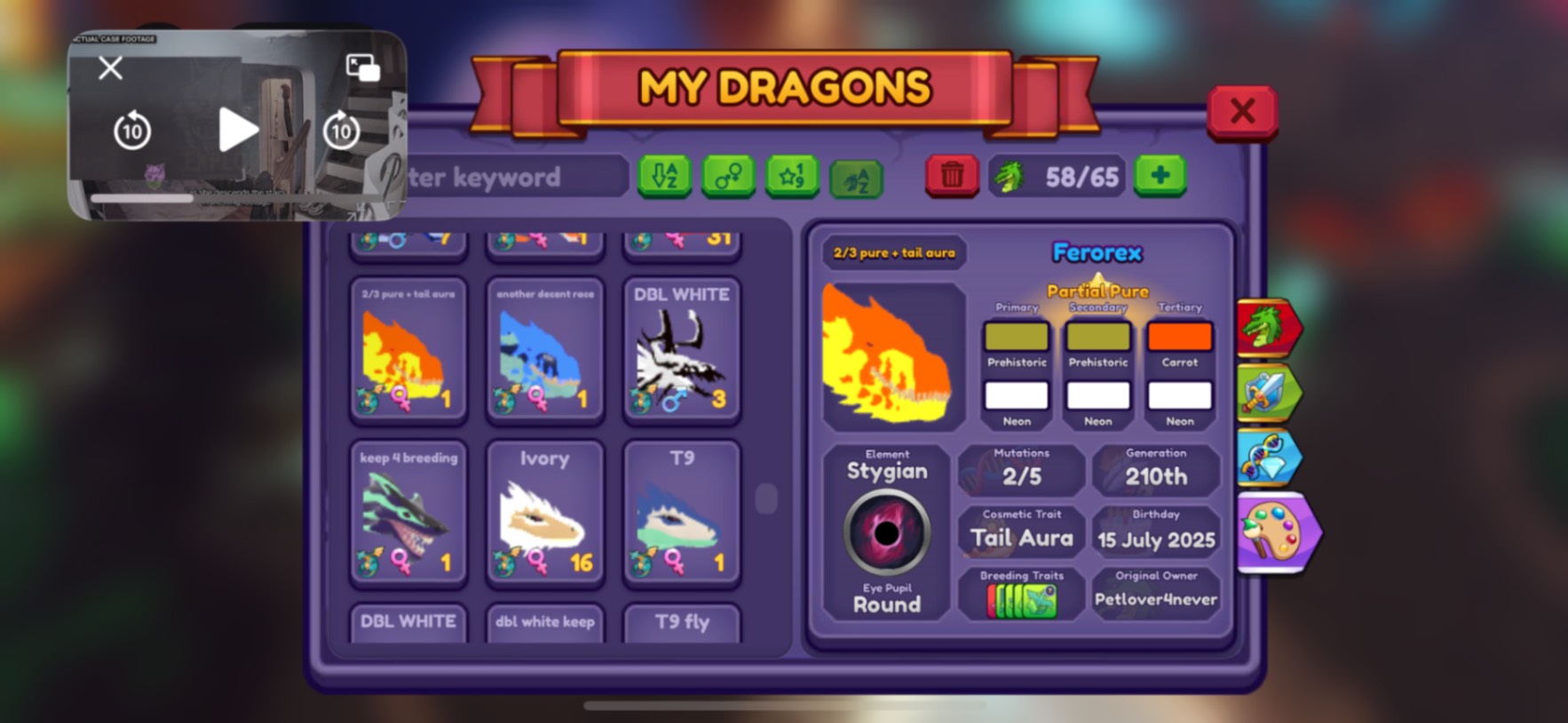 Ferorex - Roblox Dragon Adventures Trade | Traderie