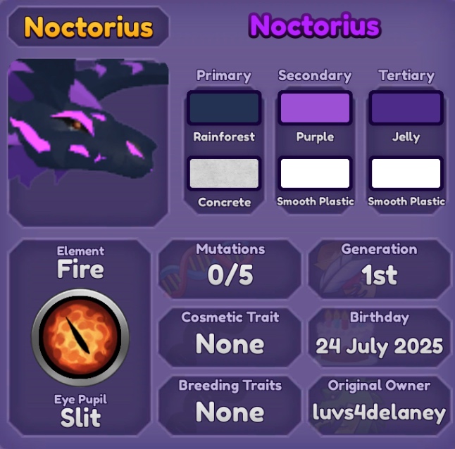 Noctorius - Roblox Dragon Adventures Trade | Traderie