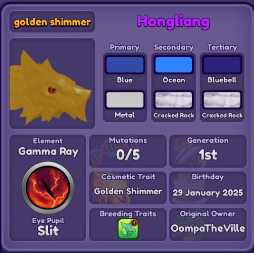 Hongliang - Roblox Dragon Adventures Trade | Traderie