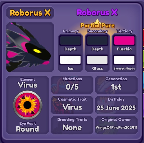 Roborus X - Roblox Dragon Adventures Trade | Traderie