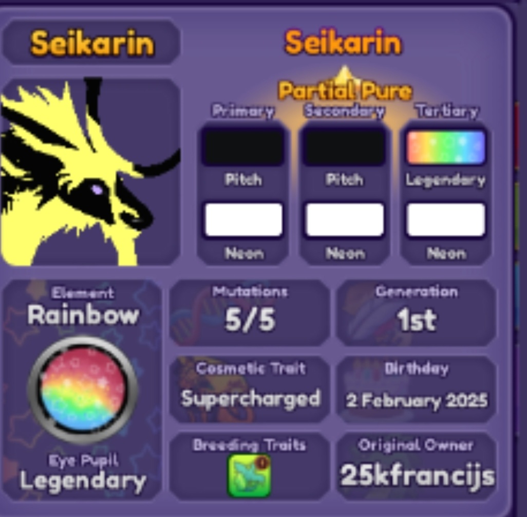 Seikarin - Roblox Dragon Adventures Trade | Traderie